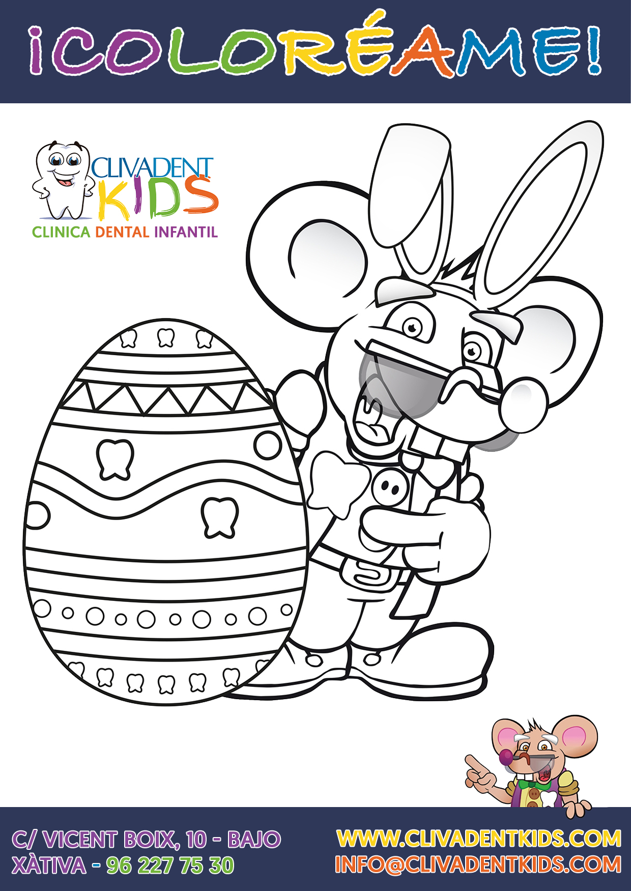 ¡Colorea al Ratoncito Pérez! | Clivadentkids